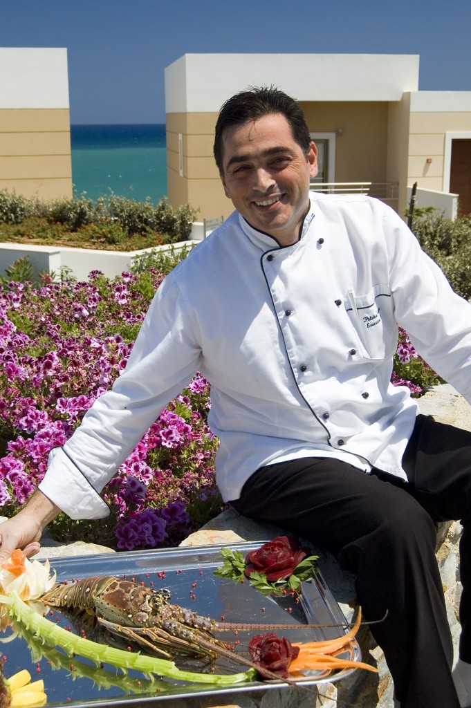 George Pelekos, the Head Chef of Sensimar Royal Blue Resort & Spa ...